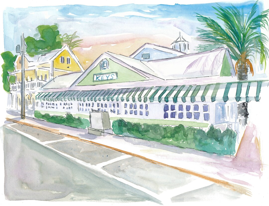 Key West Conch Dreams the Keys Restaurant - Limited Edition Fine Art ...