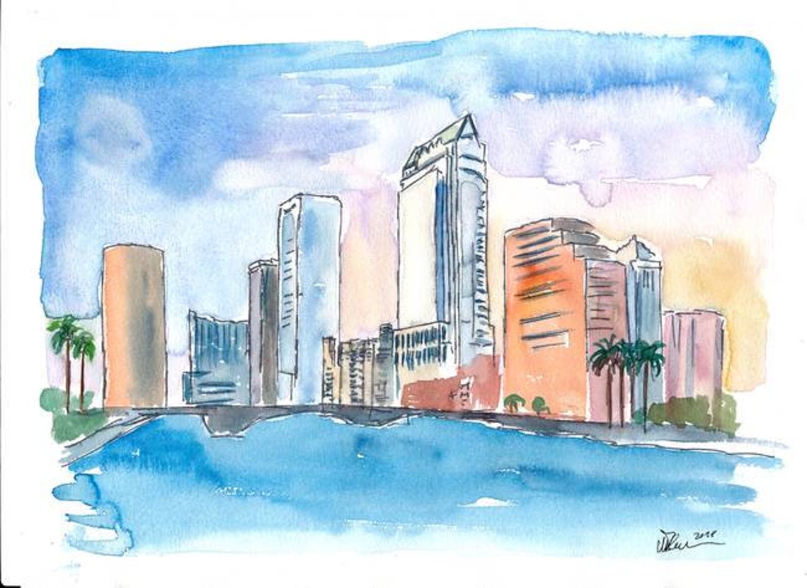 Austin Texas Skyline During Sunset Limited Edition Fine Art - Etsy