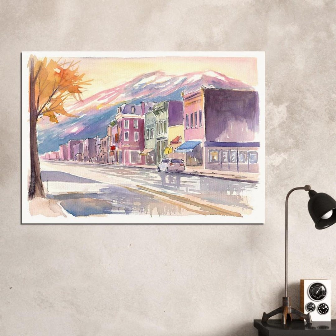 Durango Colorado Main Street Scene in Late Autumn - Limited Edition ...