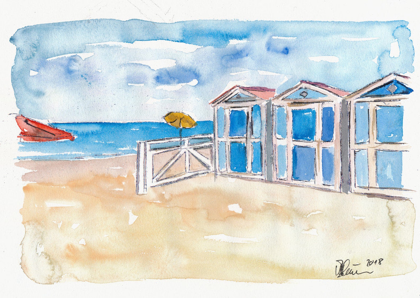 Dreaming of Mondello Beach Italy Sicily - Limited Edition Fine Art ...