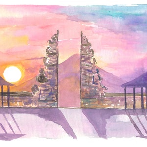 Incredible Bali Gate of Heaven Lempuyang Temple at Sunset - Limited ...