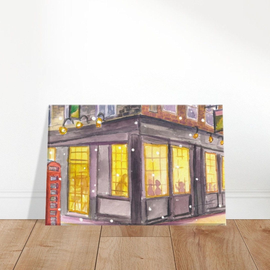 Cozy Pub Window in Scotland During a Winter Night - Limited Edition ...