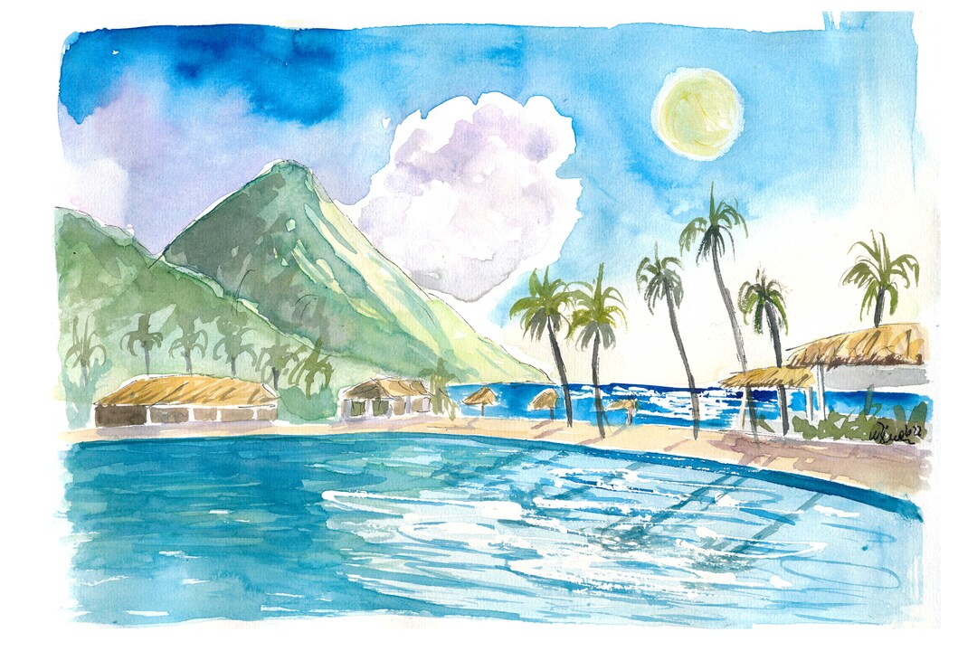 Saint Lucia Pitons and Incredible Caribbean Infinity Pool - Limited ...