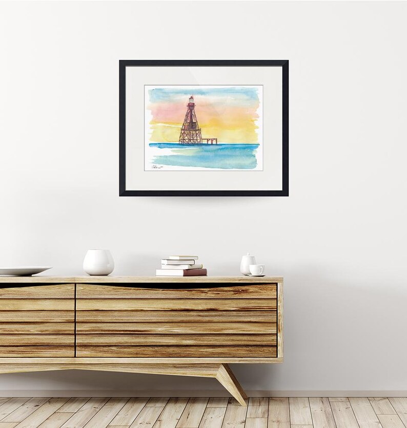 Iconic Lighthouse Marathon Florida Keys Limited Edition Fine | Etsy