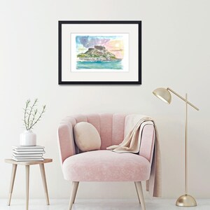 Scenic View of Mont Orgueil and Gorey Harbour Jersey Channel Islands Bailiwick - Limited Edition ...
