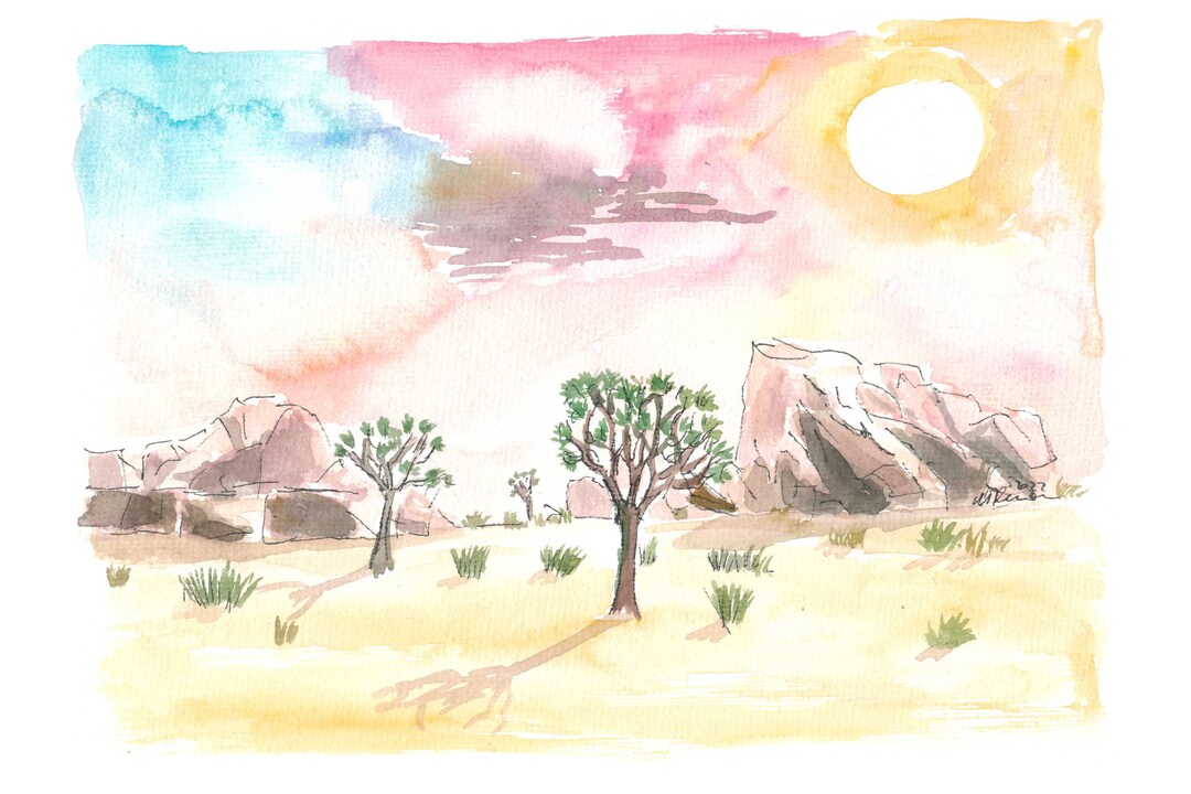 Sunset in Joshua Tree National Park - Limited Edition Fine Art Print ...