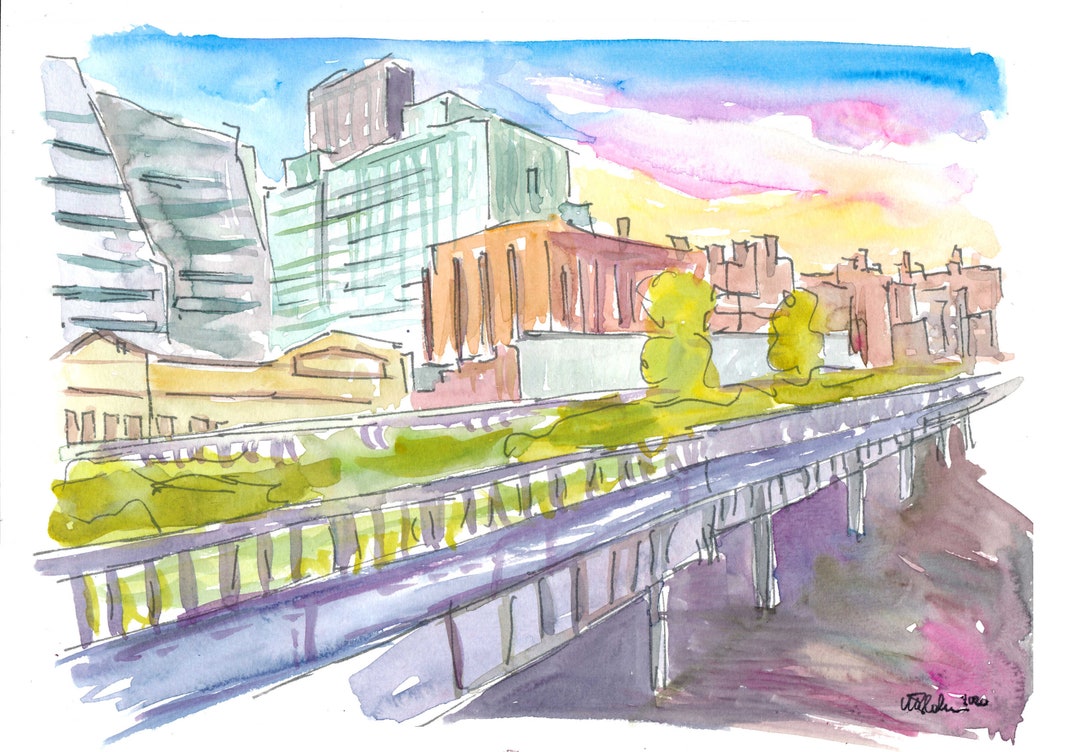 Highline Park New York City Walk - Limited Edition Fine Art Print ...