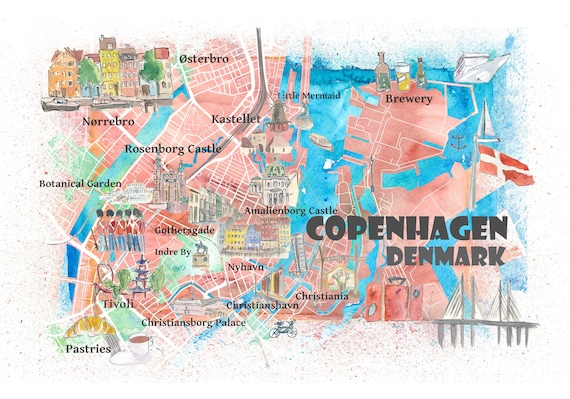 Interactive Map Of Copenhagen Amager Topographic Map, Elevation,