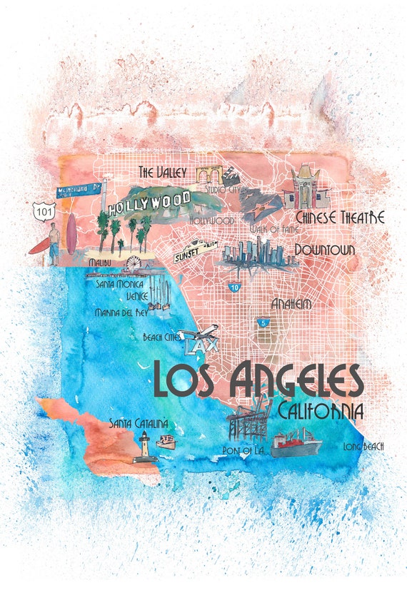 Lax Map Of California