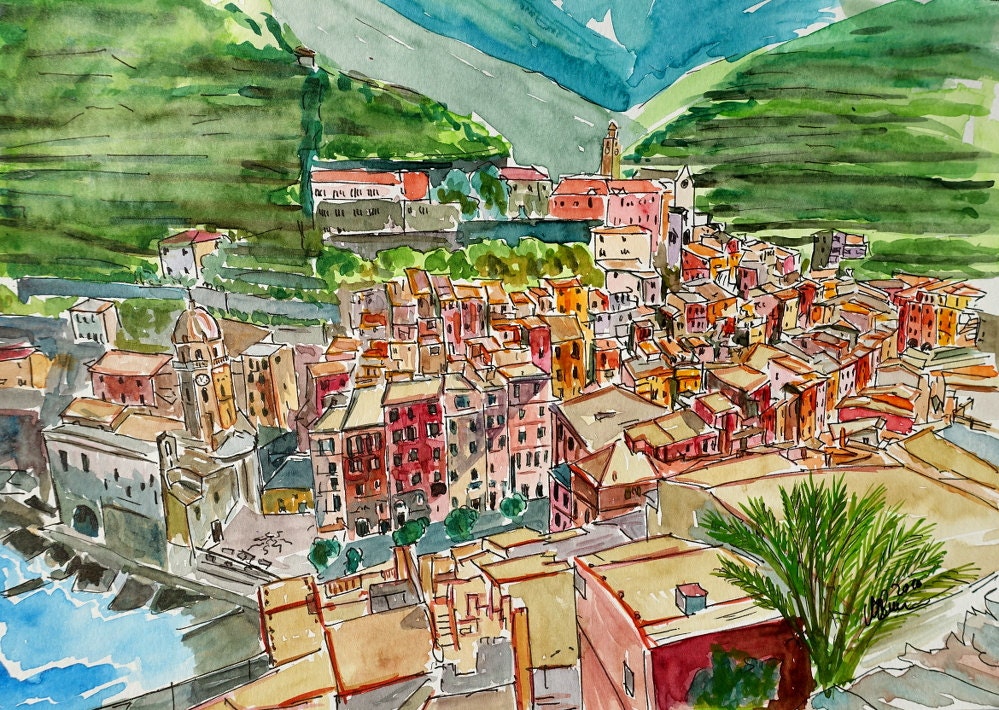 Vernazza a Dream of Romantic Italy Ligure Limited Edition | Etsy