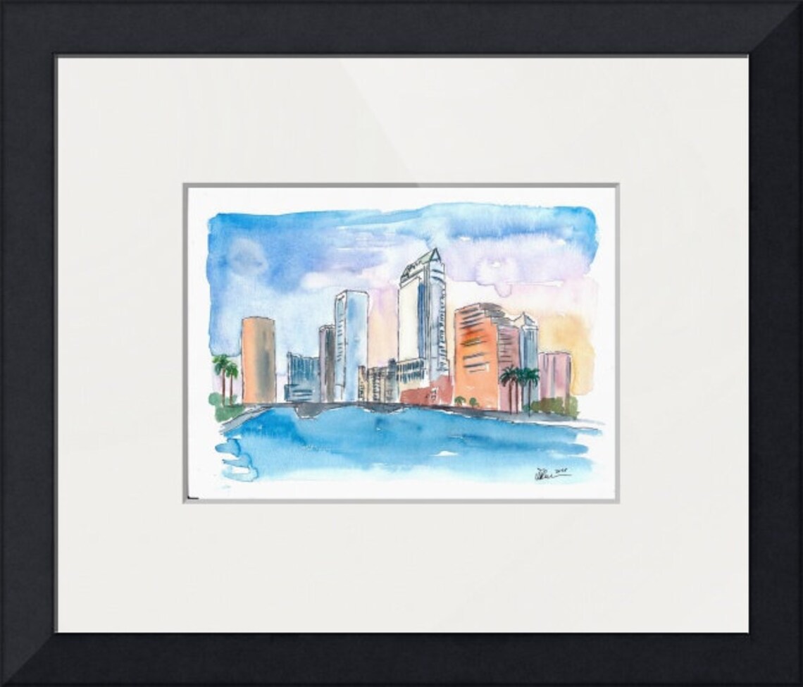 Austin Texas Skyline During Sunset - Limited Edition Fine Art Print ...