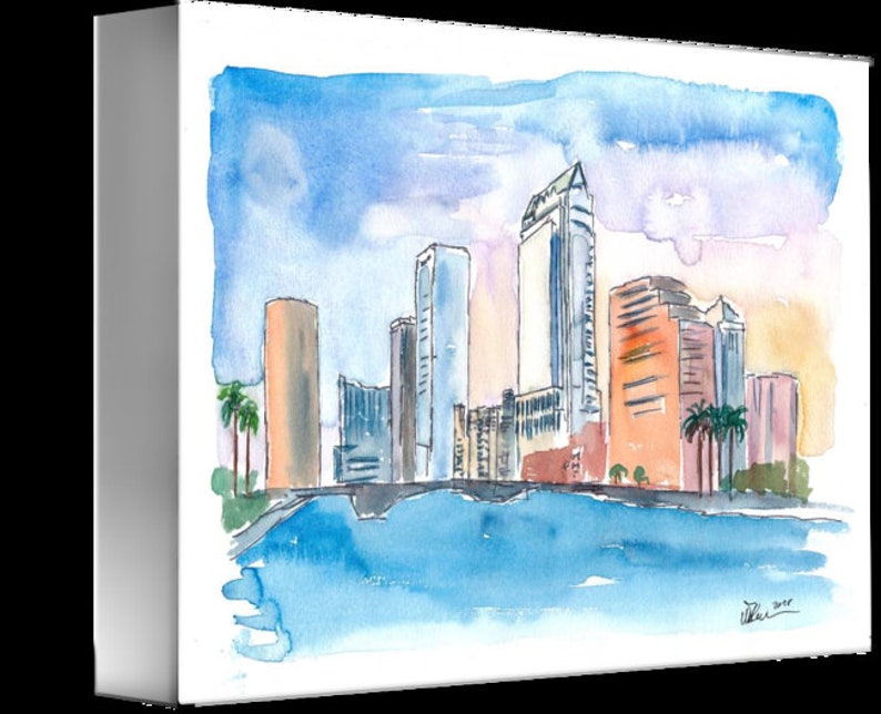 Austin Texas Skyline During Sunset - Limited Edition Fine Art Print ...