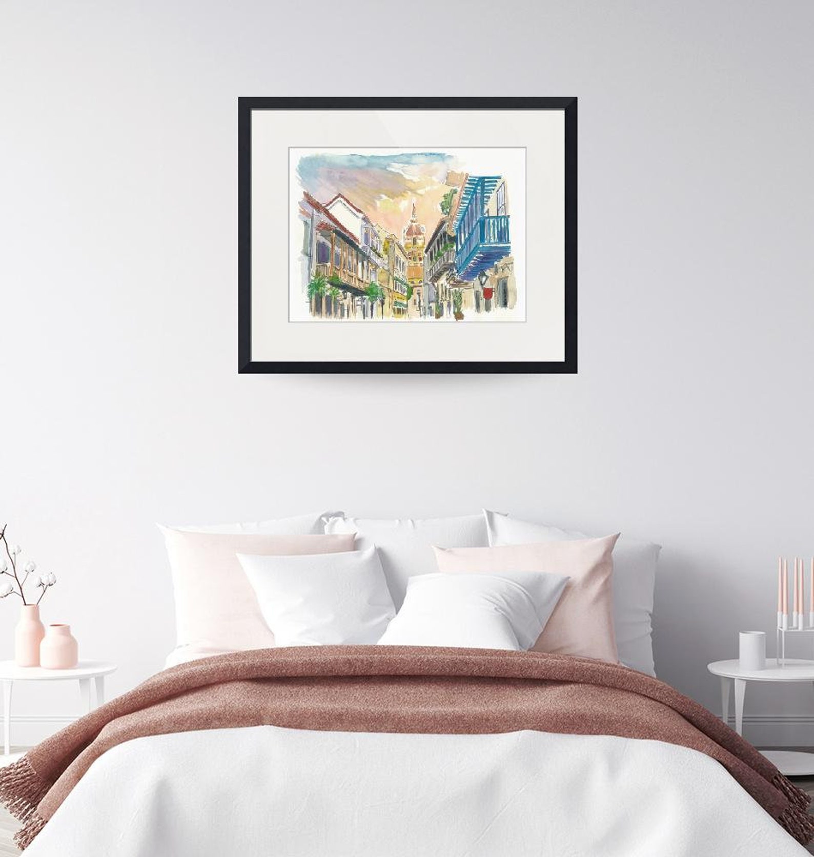 Cartagena Colonial Street Scene In Colombia Limited Edition | Etsy