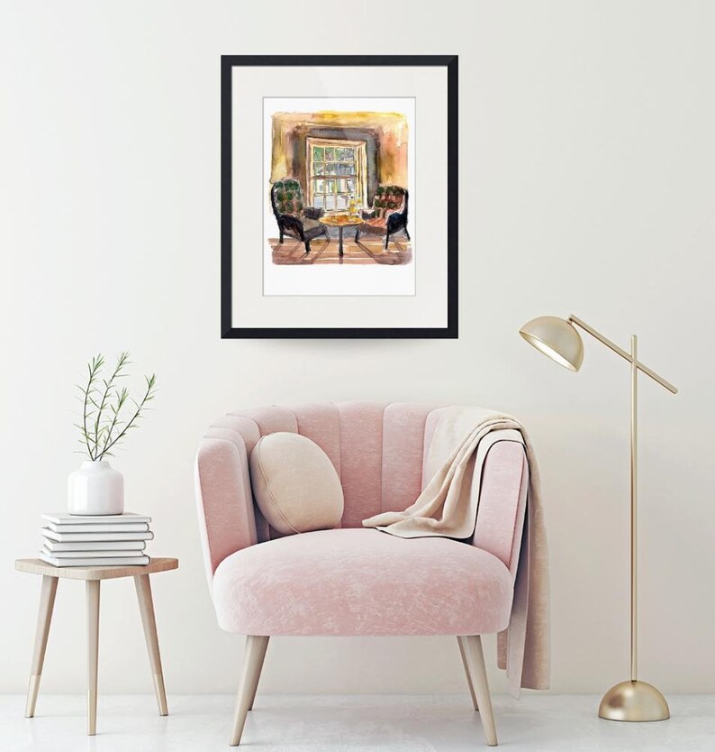 Pub Window With Whisky And Cornwall Street Scene Original | Etsy