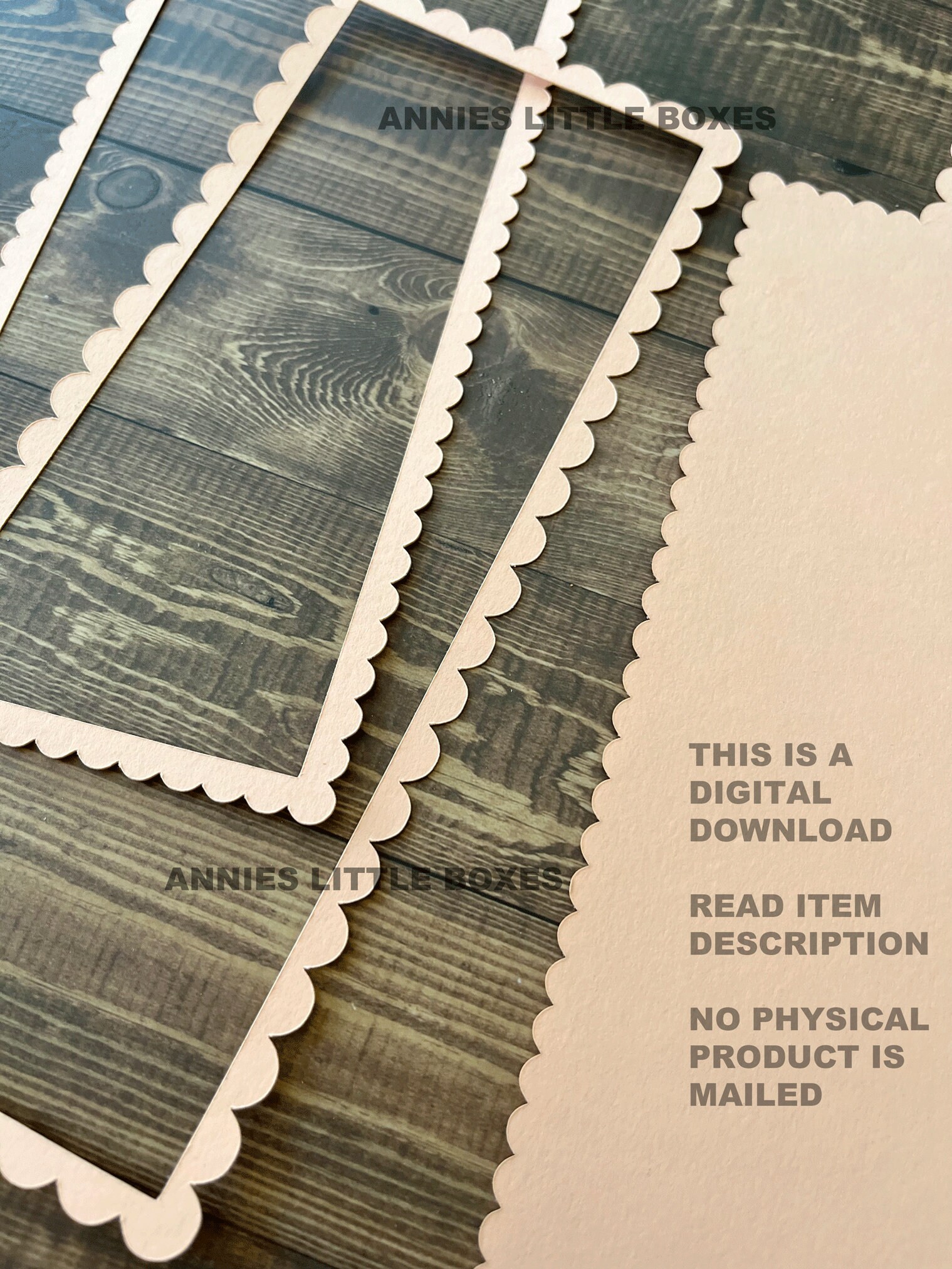 Scallop Edge Frames Slimline Size - Etsy