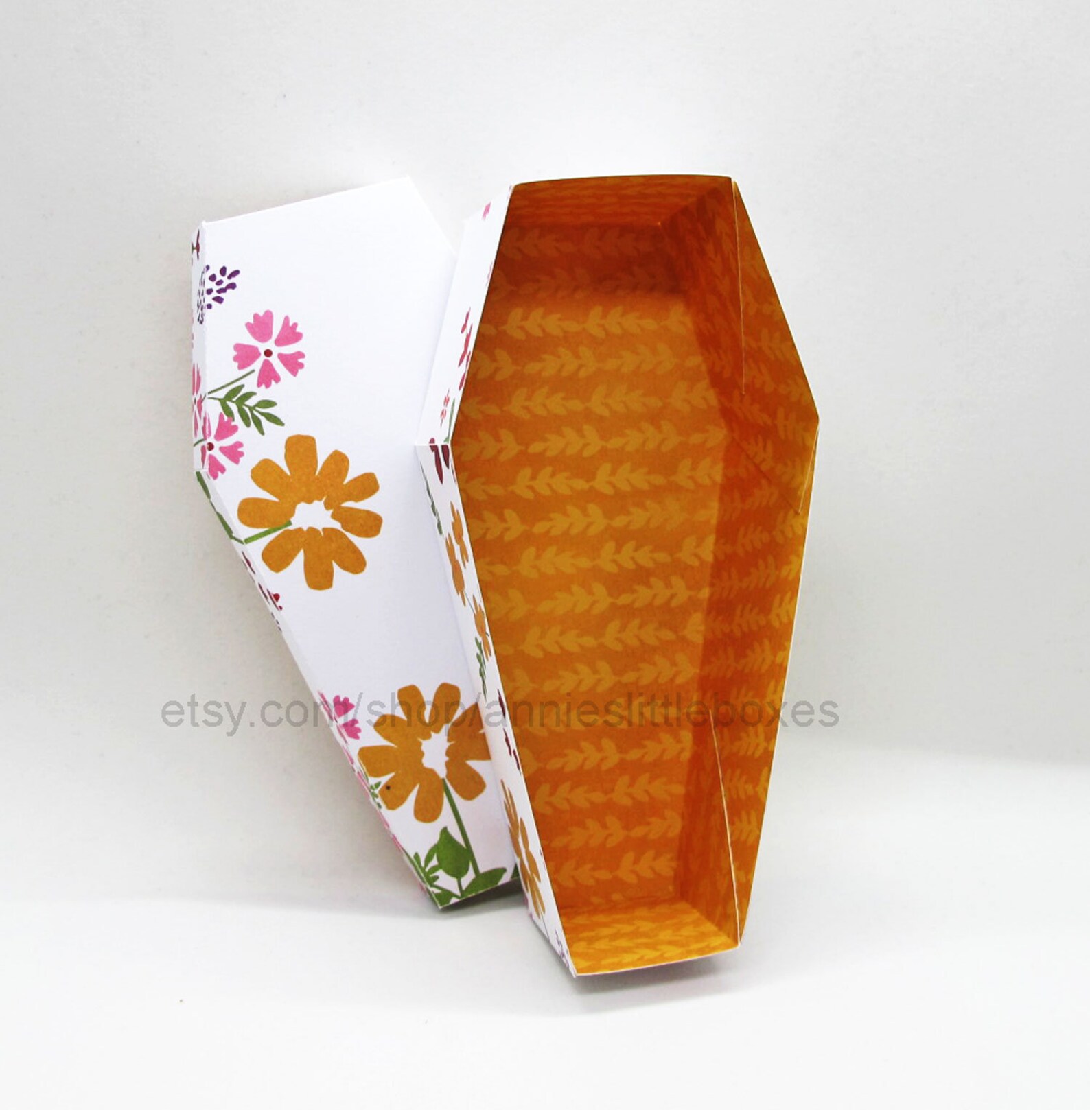 Coffin Shaped Box - Etsy