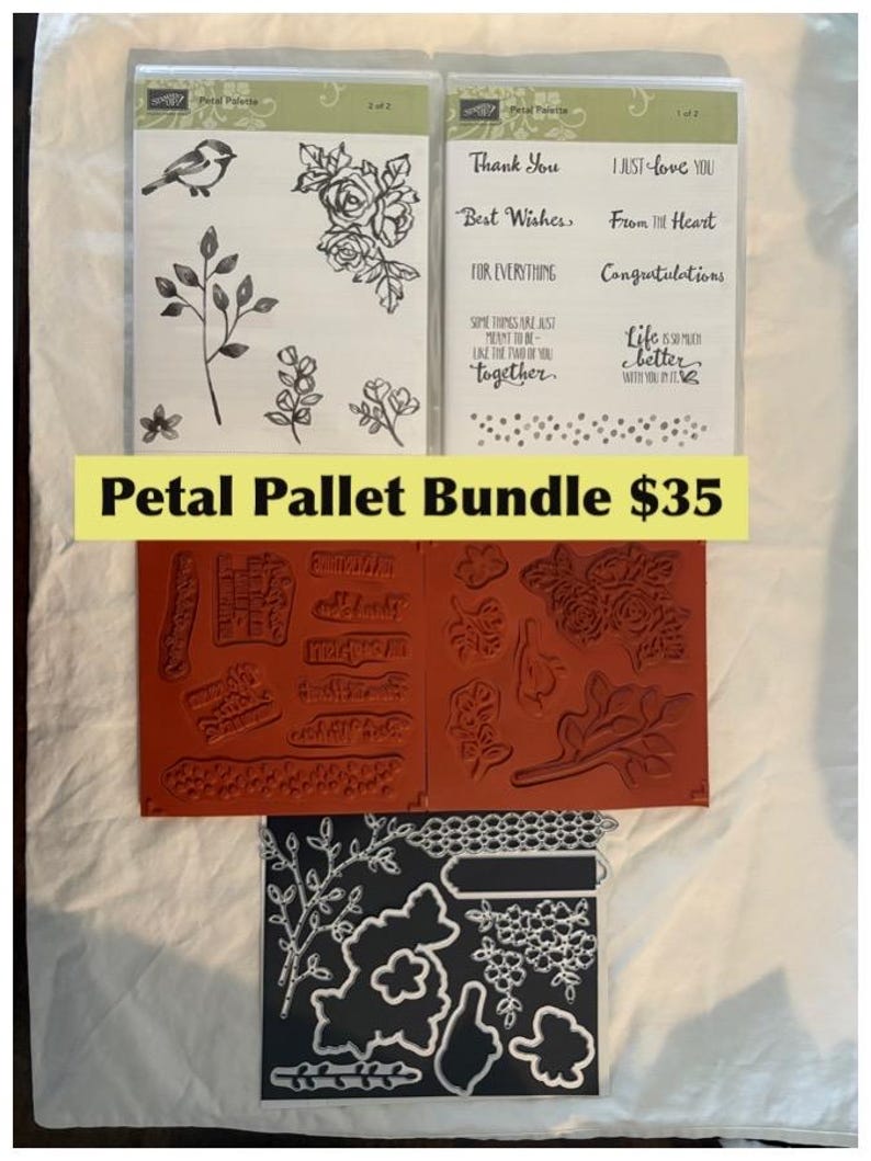 PETAL PALETTE BUNDLE- Stamp Set and Dies - Etsy