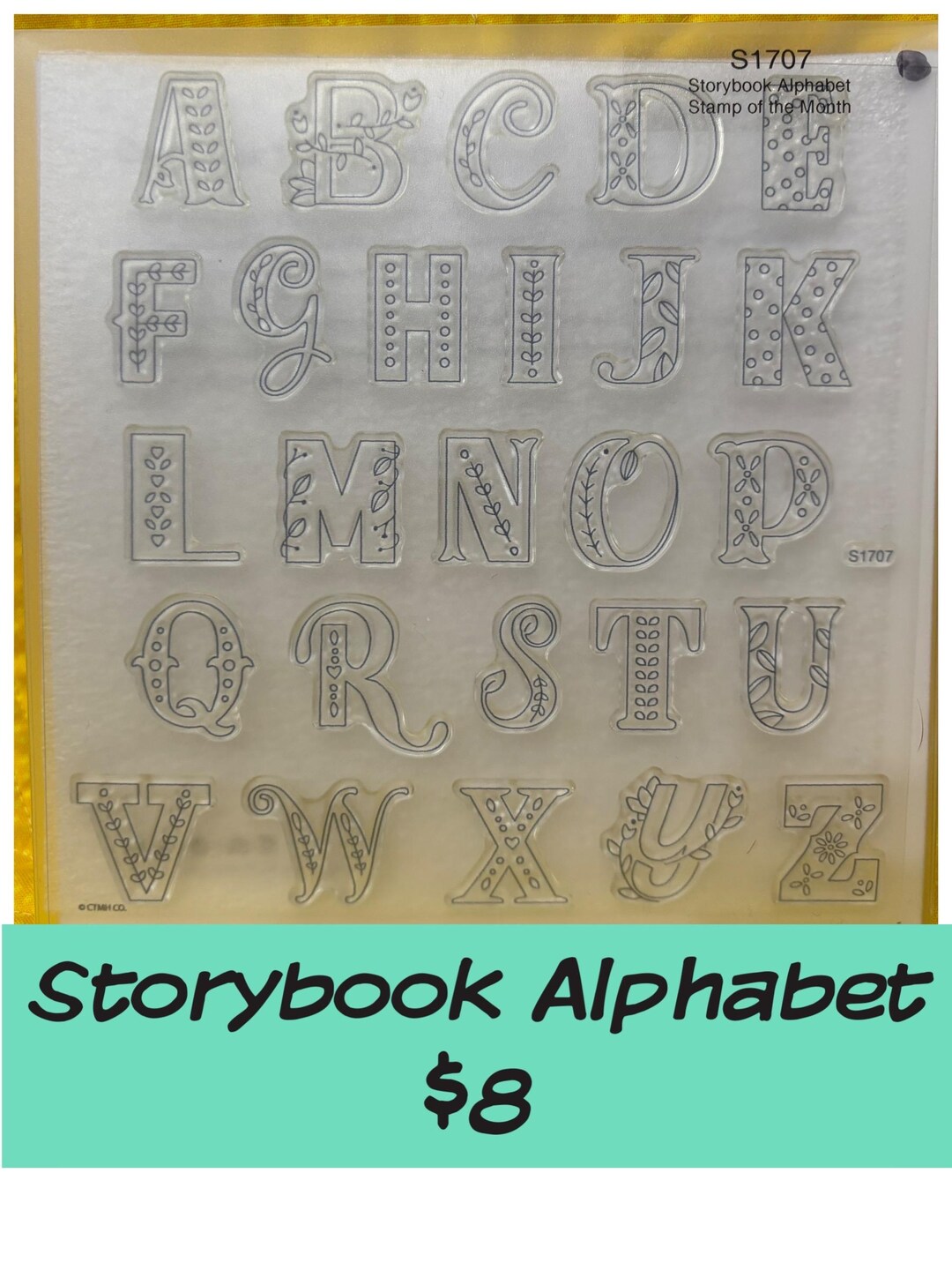 CTMH NEW Storybook Alphabet Stamp Set - Etsy