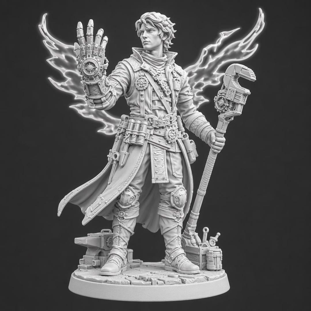 Week 1: Aasimar Fantasy Miniatures | 32mm Resin Model | D&D Compatible ...