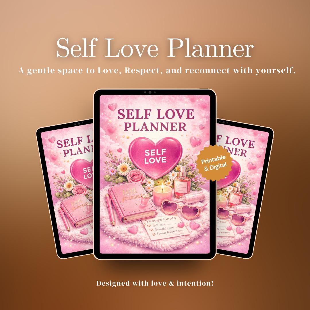 Self Love Planner Printable | Mental Health, Affirmation, Self-care ...