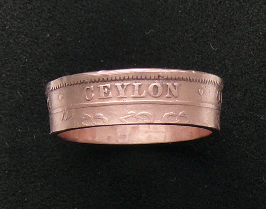 Ladies Ceylon Copper Coin Ring Double Sided and Ring Size 6. - Etsy