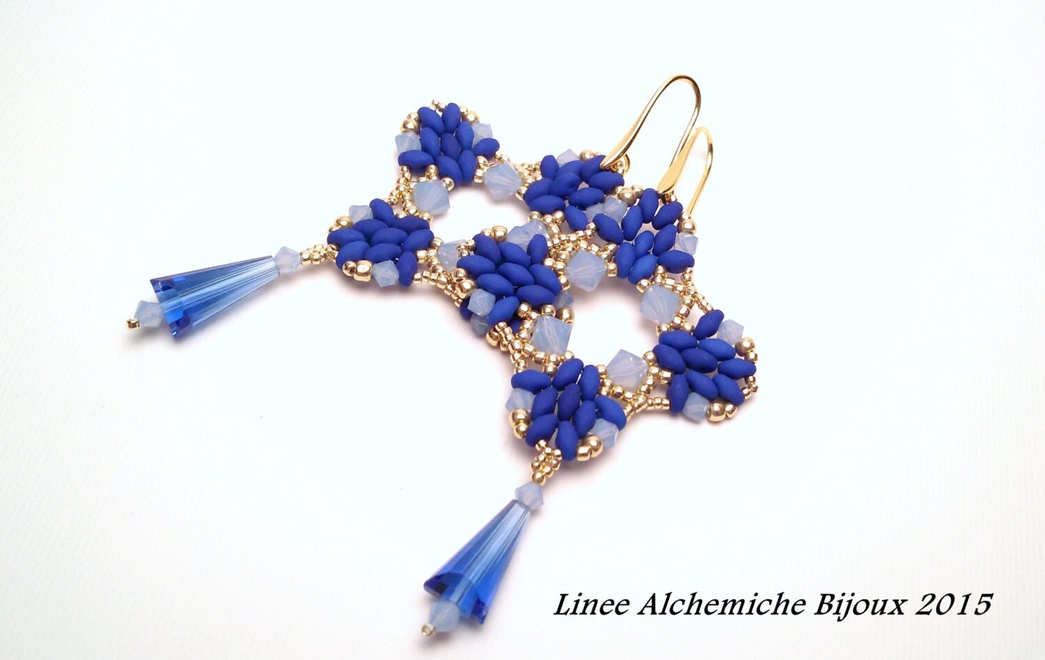 Superduo Bead Pattern, Anthea Earrings PATTERN With Seed Beads and ...