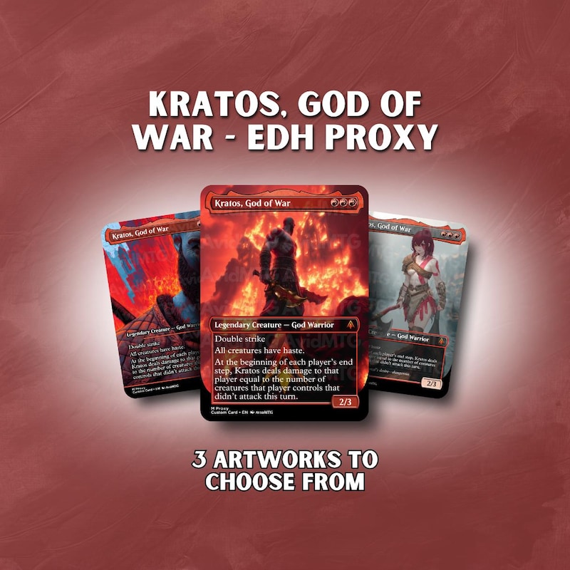 Mtg Proxy Kratos - Etsy