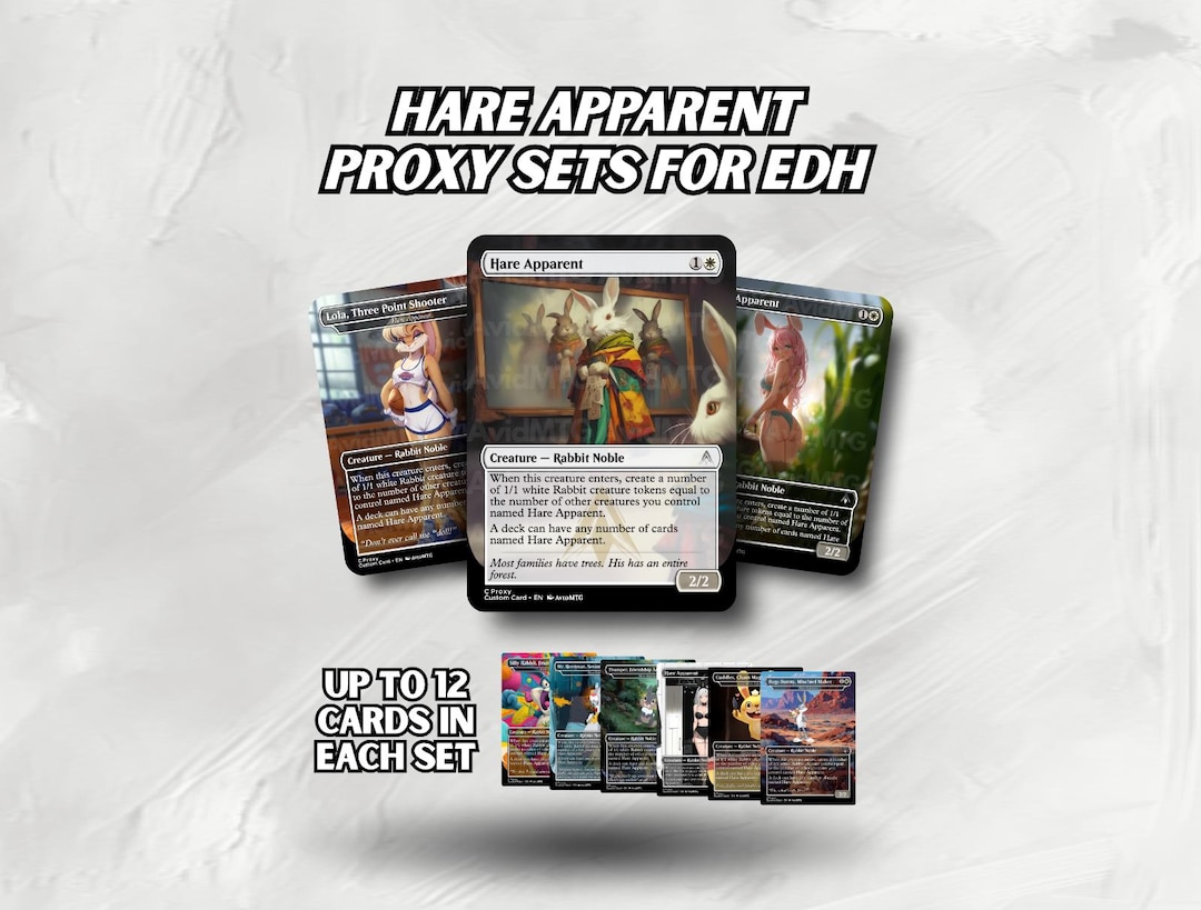 Hare Apparent Sets - Custom Card Bundle - Etsy Australia