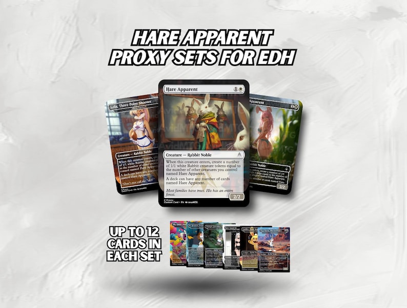 Hare Apparent Sets - Custom Card Bundle - Etsy Australia