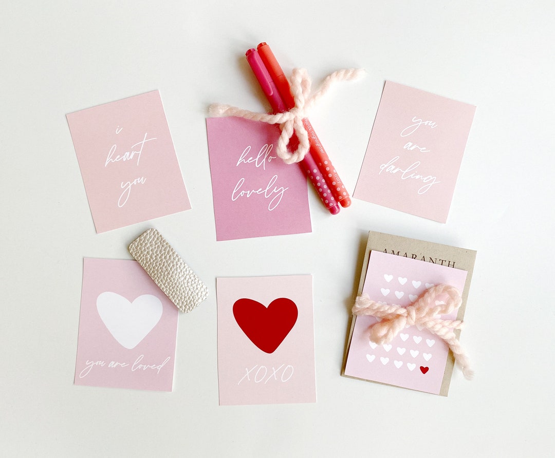 Pink Valentine Printable Valentine's Day, Kids Valentine Printable ...