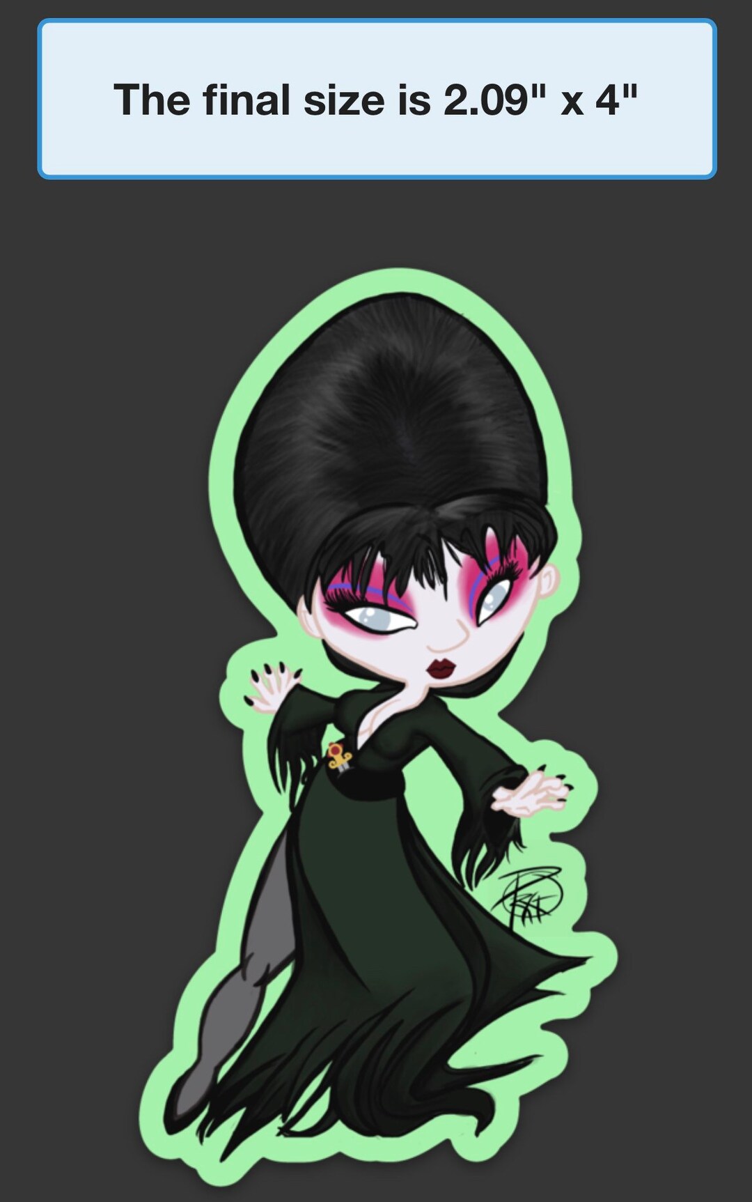 Elvira Mistress of the Dark Inspired Vinyl Decal/sticker - Etsy
