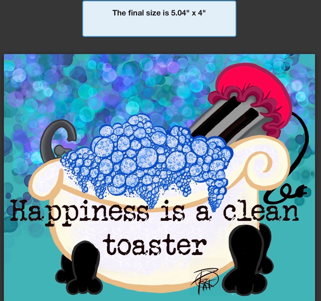 Toaster Bath Vinyl Decal/sticker - Etsy