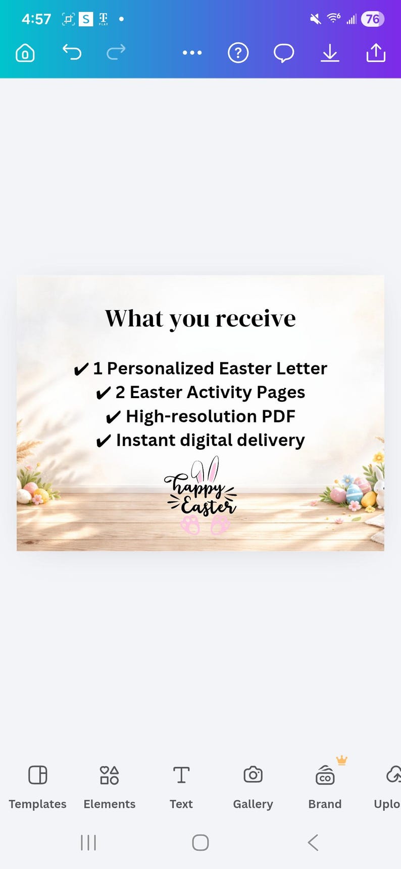 Personalized Easter Bunny Letter | Kids Easter Activity Pages (PDF ...