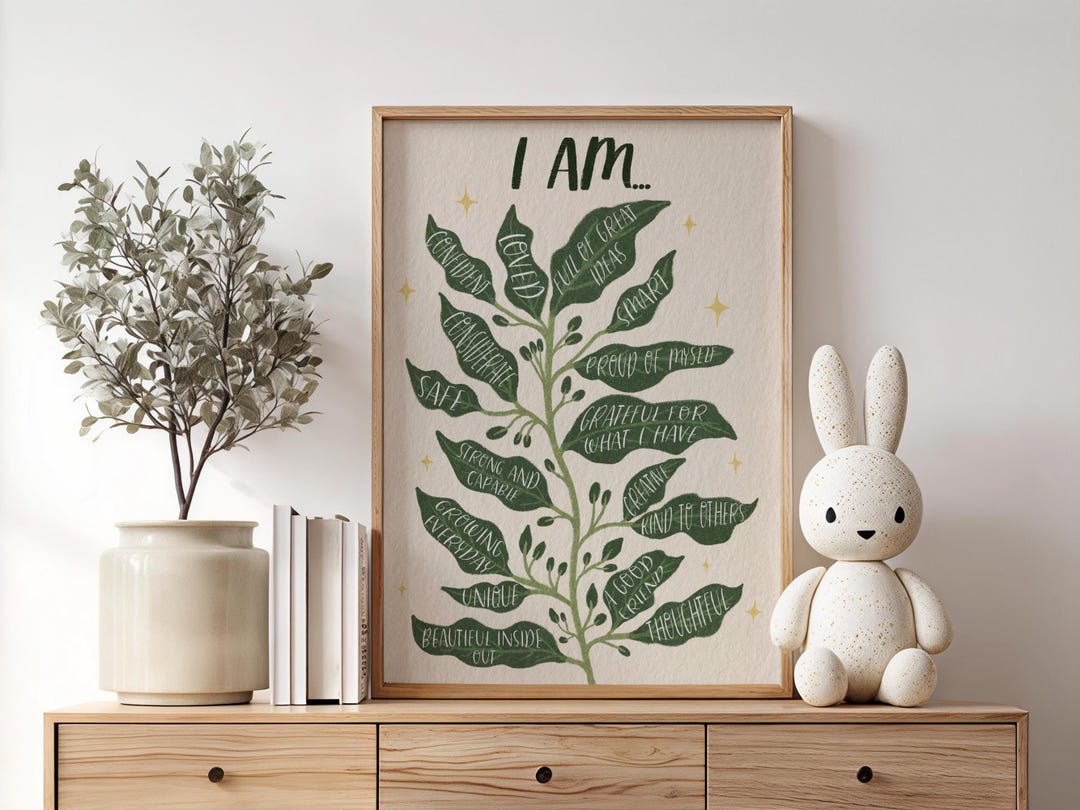 Kids Affirmations Printable | Positive Self-talk, Emotional Growth (PDF ...