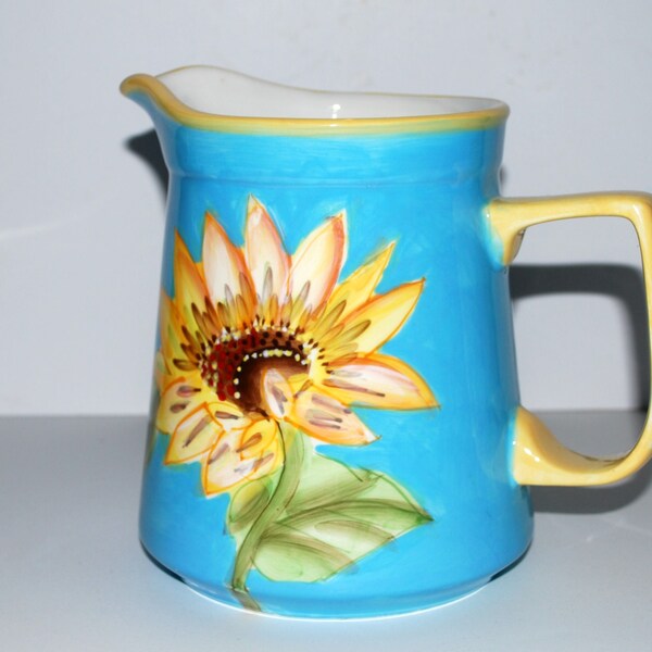 Sunflower Pitcher - Etsy