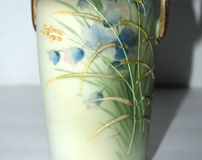 Nippon Vase Morimura Bros Hand Painted Vase Moriage Detail - Etsy