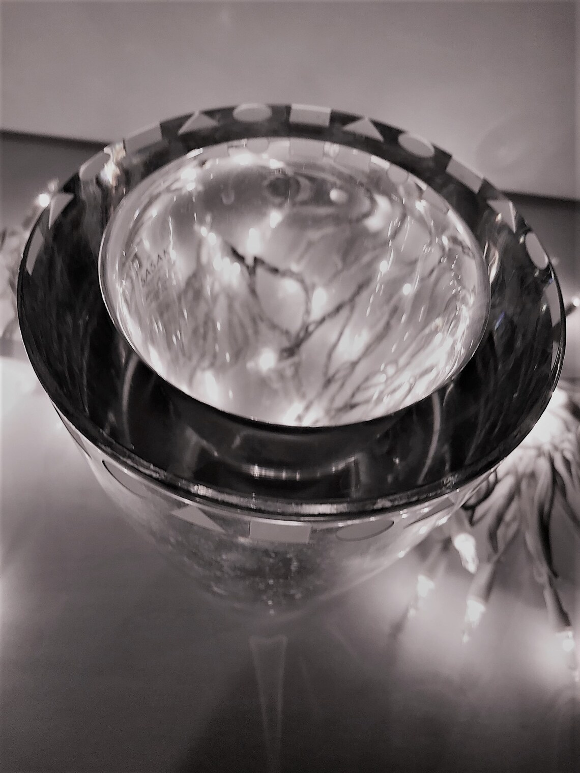 Vintage Sasaki Sengai Japanese Lead Crystal Vase Etched Vase - Etsy