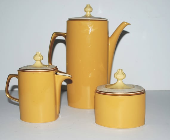Vintage Franciscan Martinique Coffee Pot Sugar and Creamer - Etsy