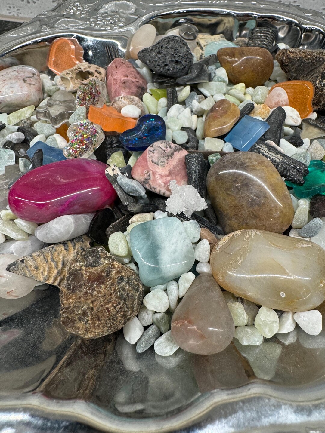 Gemstone Confetti for Kids With Polished Crystals, Sharks Teeth and ...