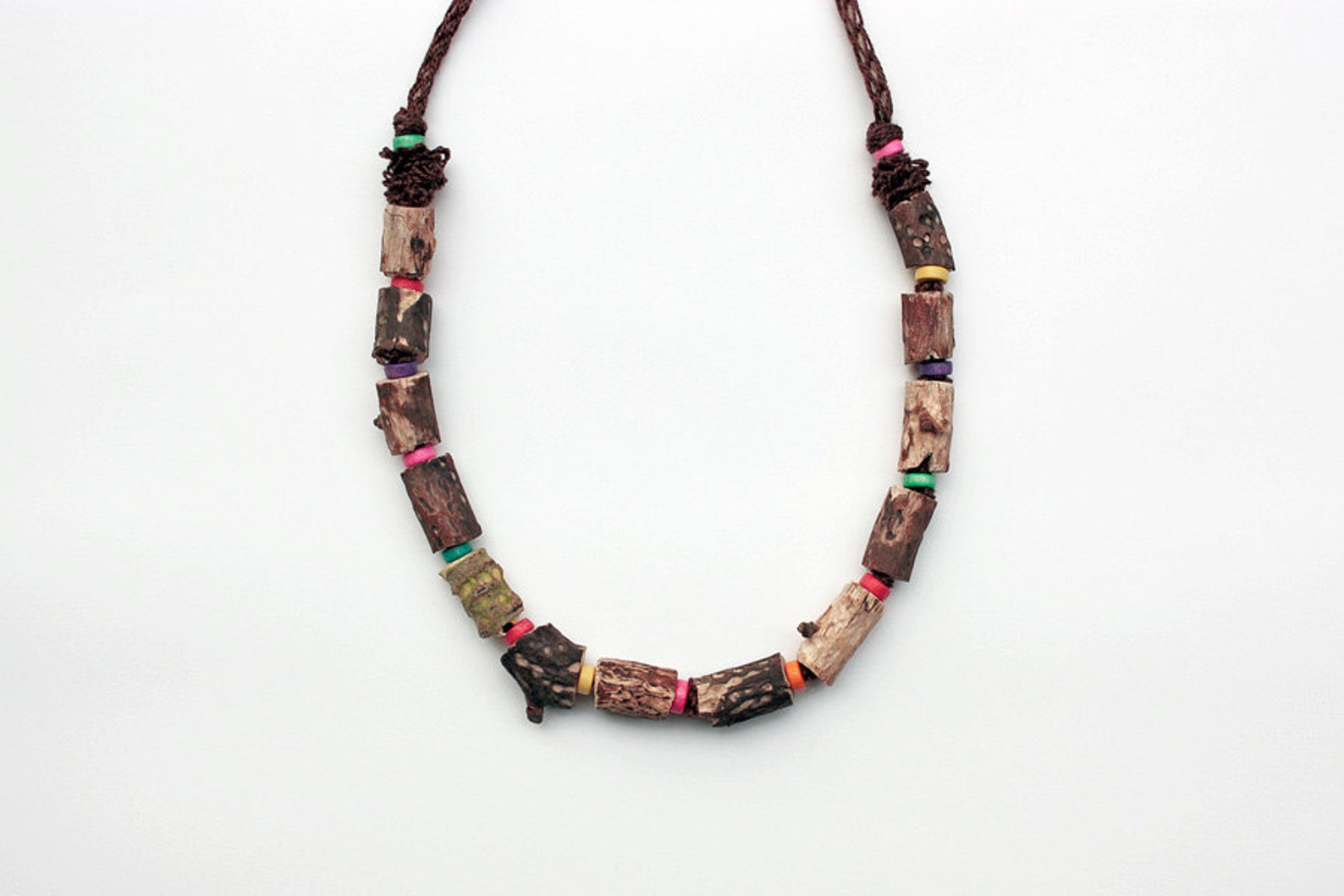 Eco Friendly Wood Necklace, OOAK Rustic Jewelry - Etsy