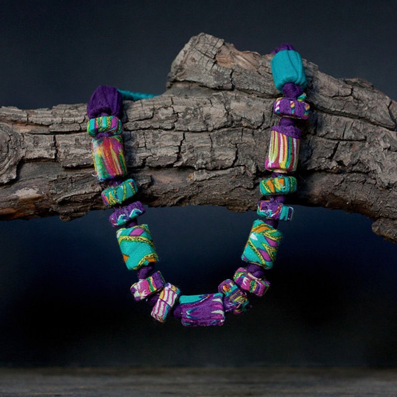 Textile Jewelry - Etsy