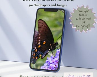 Spring Butterfly Desktop Wallpapers | Floral Wallpaper| Vision Board ...