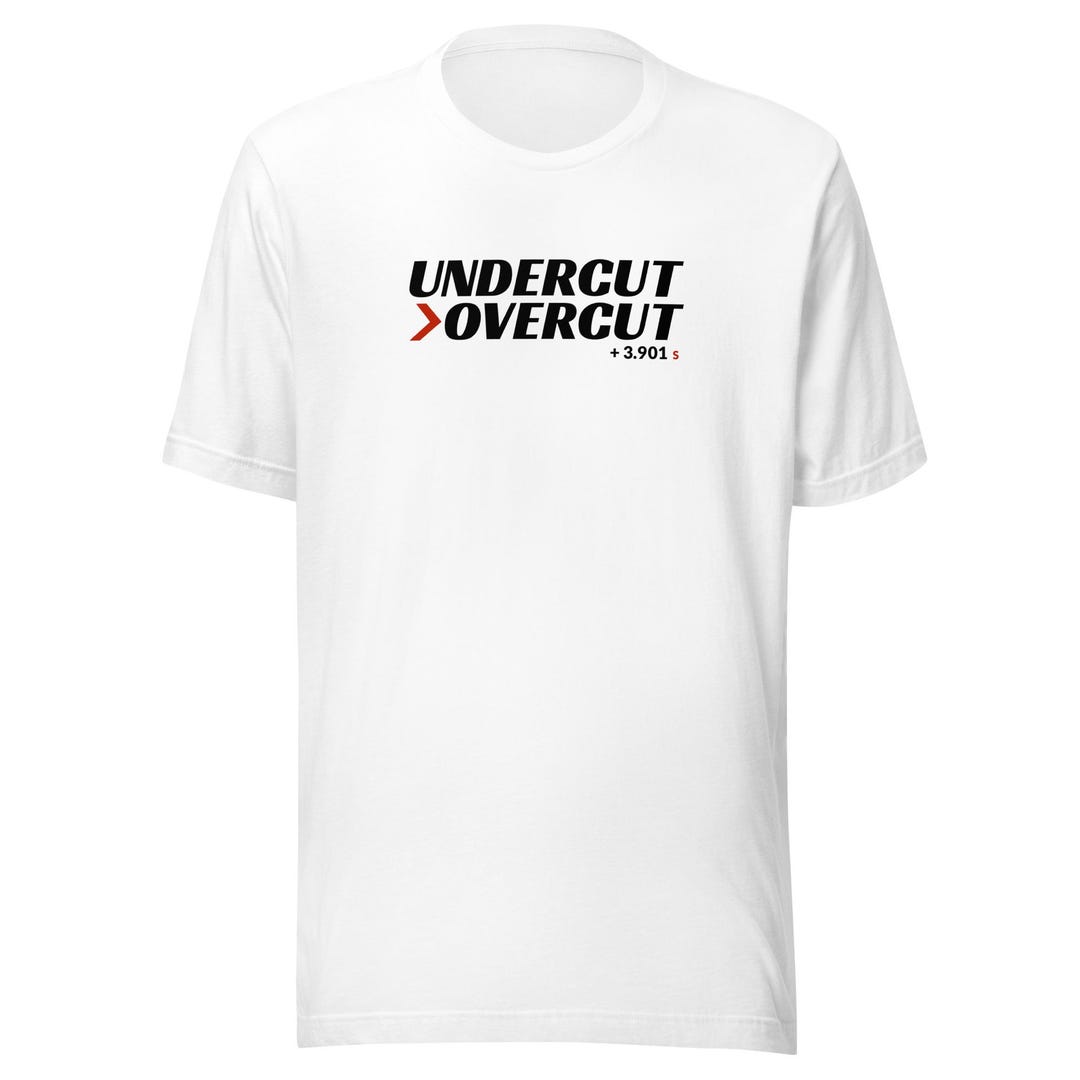 Formula 1 Shirt, Undercut Overcut Graphic Tee, Technical Motorsport ...