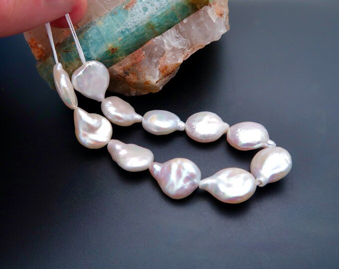 All New Rare Beautiful AA+ Freshwater Iridescent Colorful Coin Pearls ...