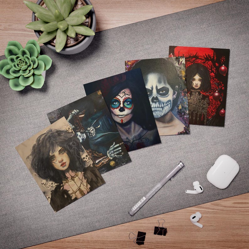 Spooky Greeting Cards Pack Original Art Prints Greeting Cards by Jaime ...