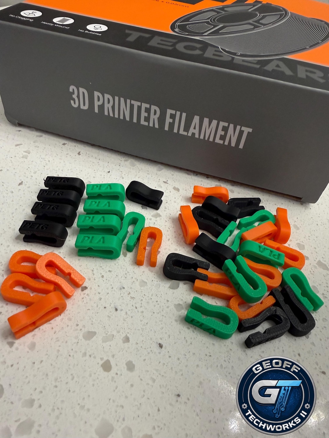 3D Printer Filament Clips – Spool Holder, Tangle Prevention (pack of 12 ...