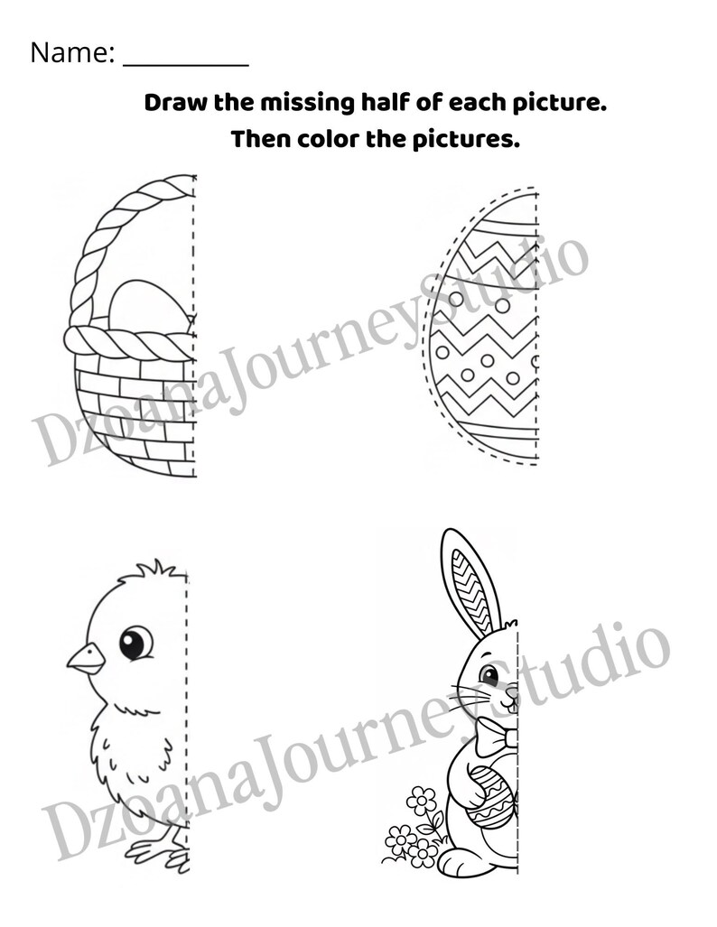 Easter Activity Pages for Kids Printable | Preschool Easter Worksheets ...