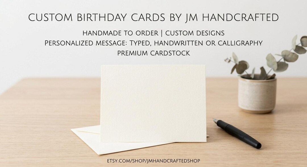 Custom Birthday Cards by JM Handcrafted - Etsy