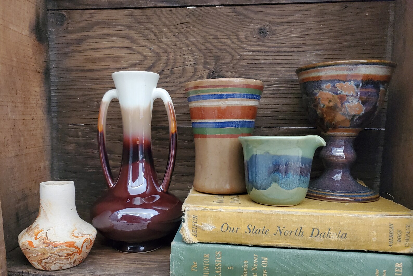 Set of 5 Vintage Pottery Pieces Nemadji Neher Smith - Etsy