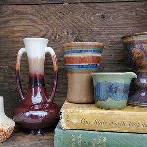 Set of 5 Vintage Pottery Pieces - Nemadji - Neher - Smith - Vintage ...